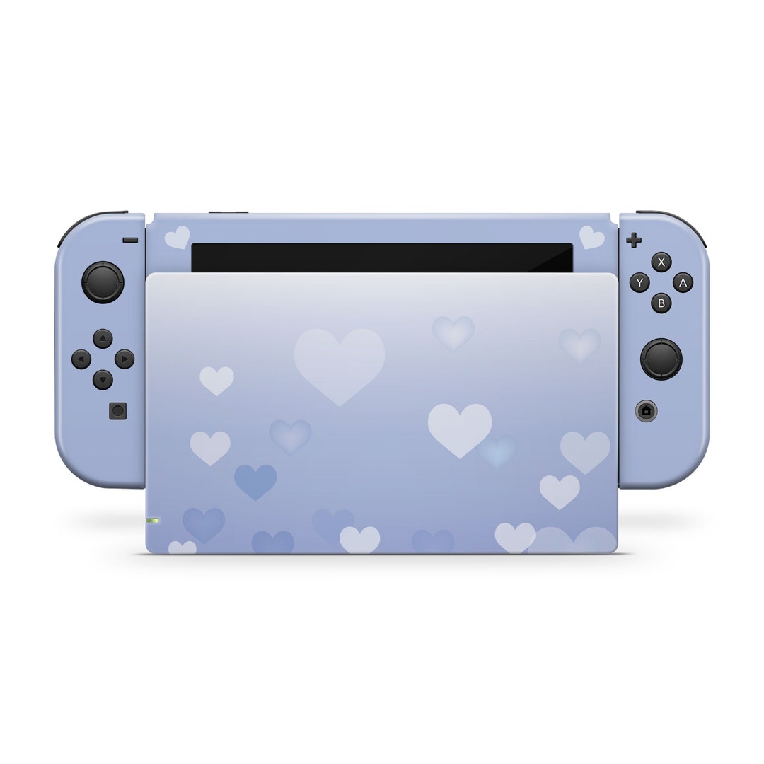 Clearance 70% Sale Blue Nintendo Switch Skin, Hearts Switch Skin Pastel ...