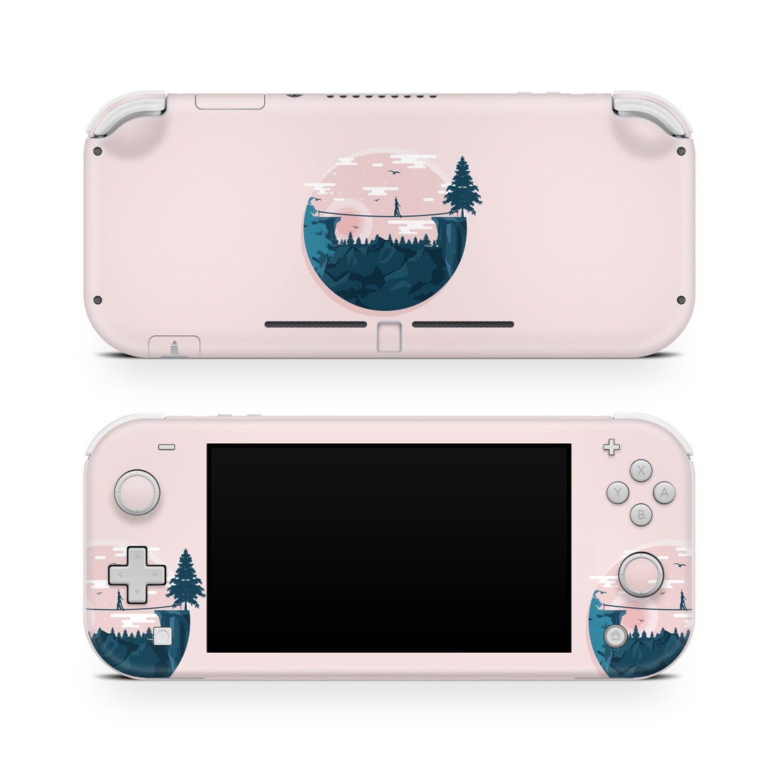Nintendo Switch Lite Skin Mountain, Switch Lite Skin Cute Pink, Kawaii ...