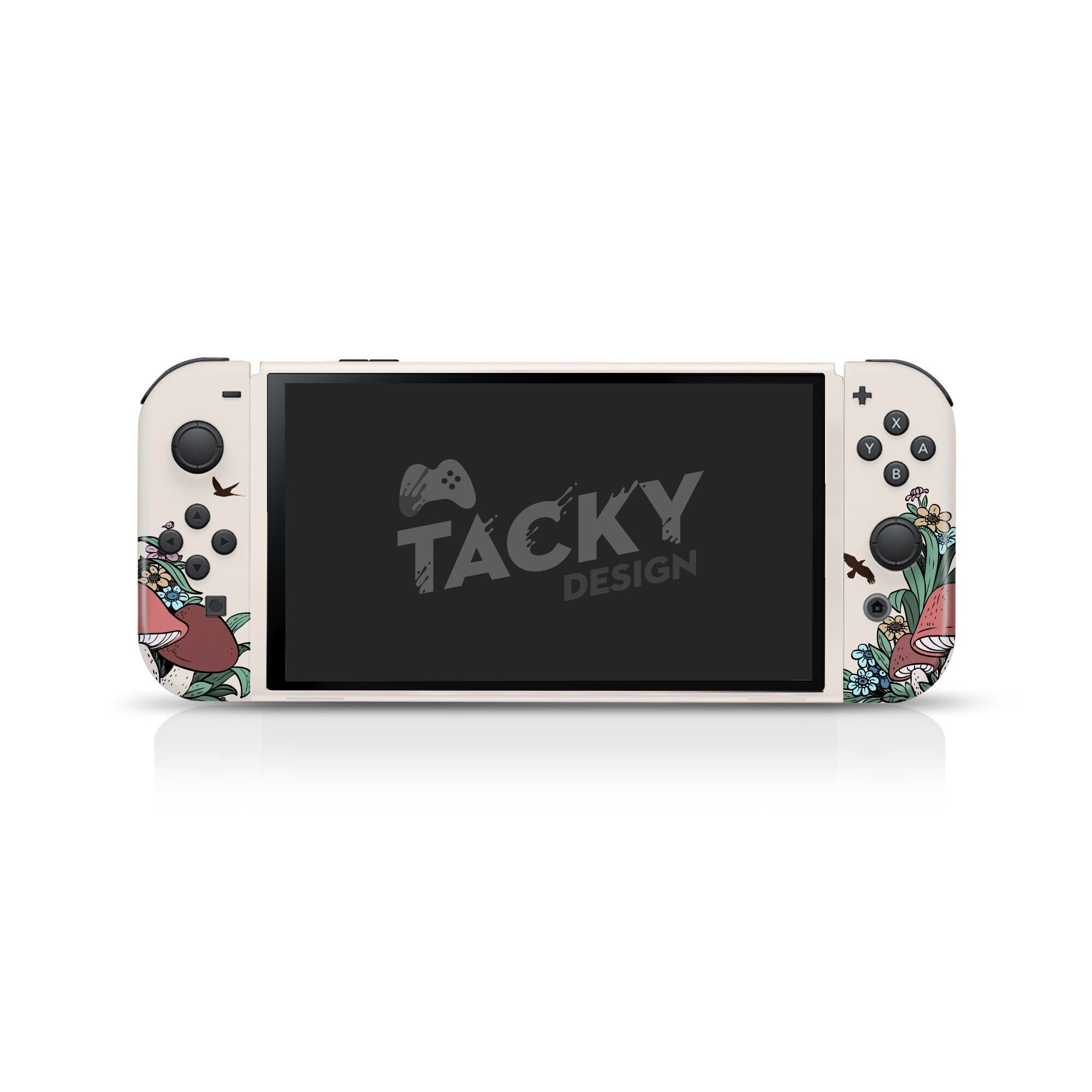 Nintendo Switch Oled Skin Mushroom, Cute Kawaii Switch Oled Skin Full ...