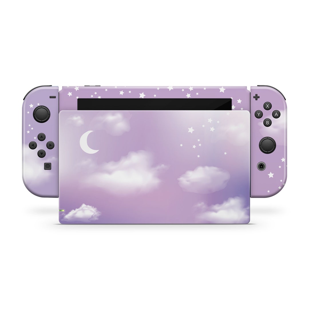Nintendo Switch Skin Clouds Pastel Purple Switch Skin Moon - Etsy