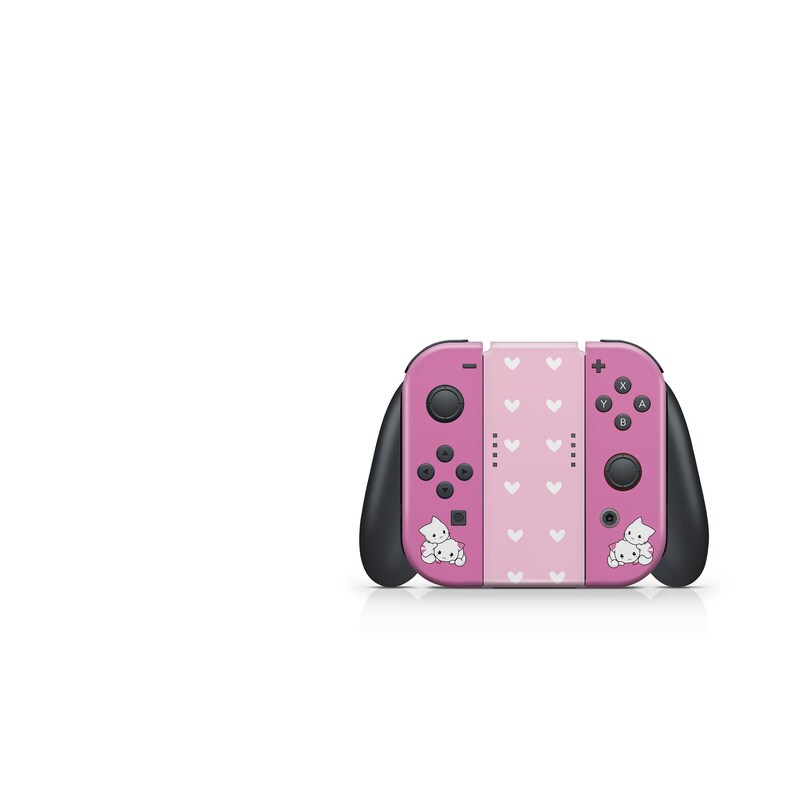 Pink Nintendo Switch Skin, Cute Cat Skin, Pet Switch Skin Full Wrap 3m ...