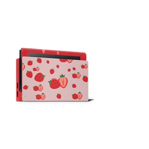 Nintendo Switch Skin Cute Strawberry, Strawberry Switch Skin Full Cover ...