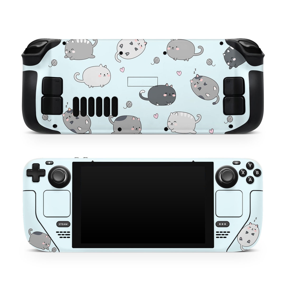 Cute Cats Steam Deck Skin, Kawaii Kittens Steam Deck Decal Full Wrap ...