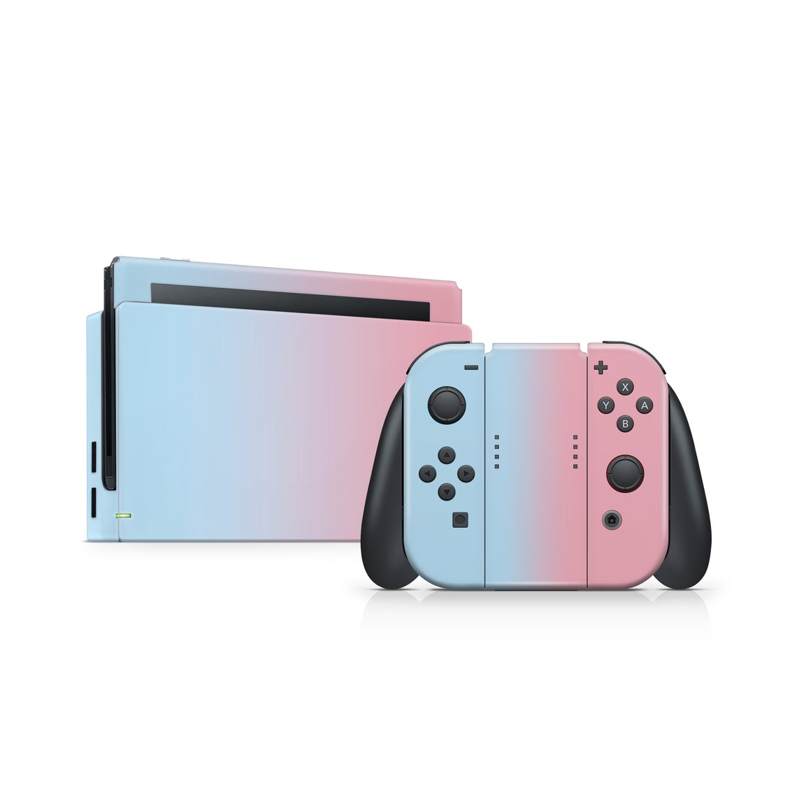 Nintendo switch skin duo color Pastel pink Baby pink | Etsy