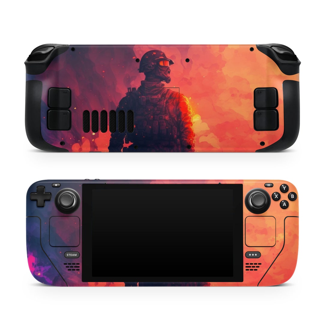 Fire Flames Steam Deck Skin, Orange Color Army Skin Steam Deck Decal ...