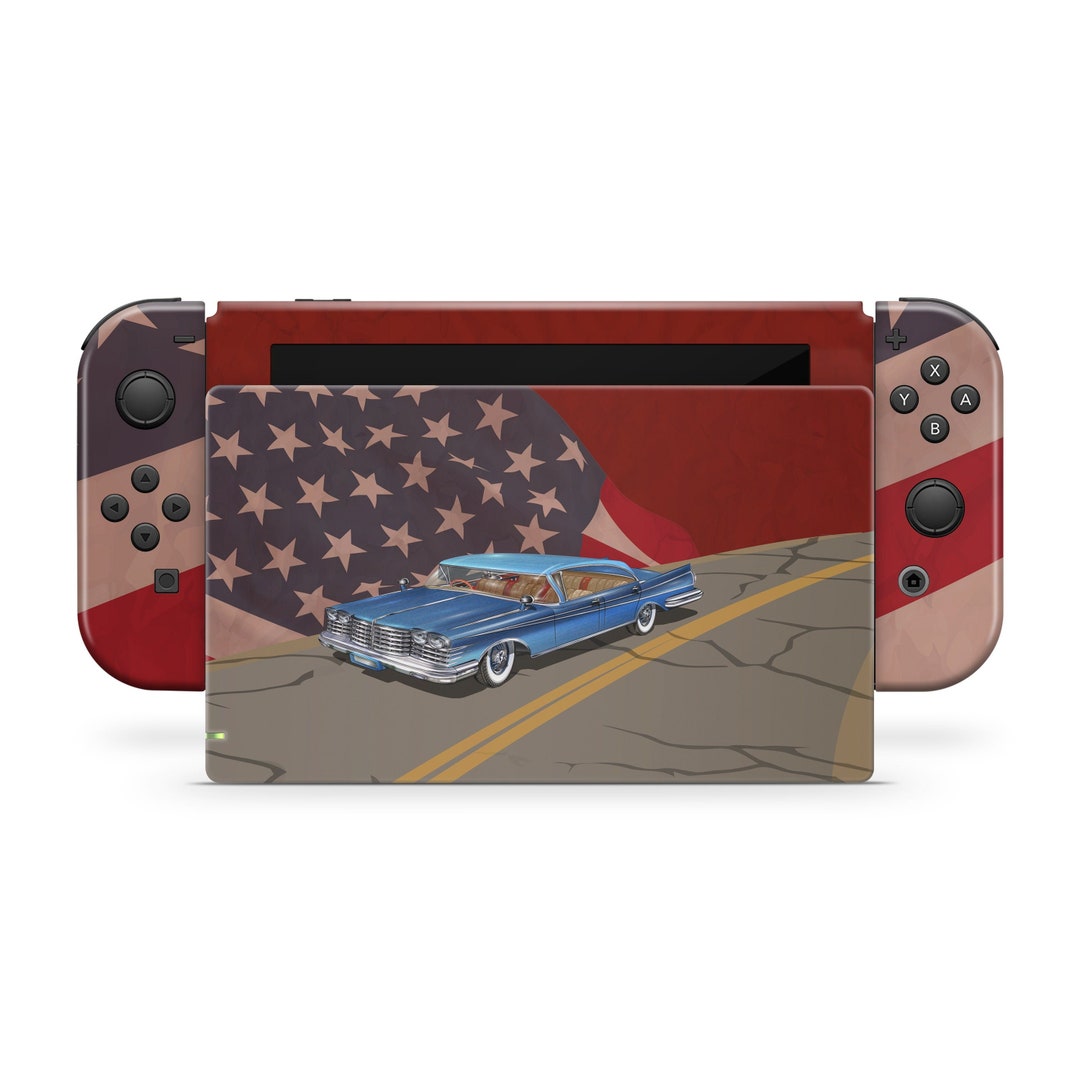 Retro Nintendo Switch Skin USA Flag, Car Switch Skin Full Cover 3m - Etsy