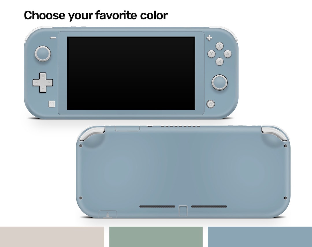 Nintendo Switch Lite Skin Pastel Solid Color, Switch Lite Skin Blue ...