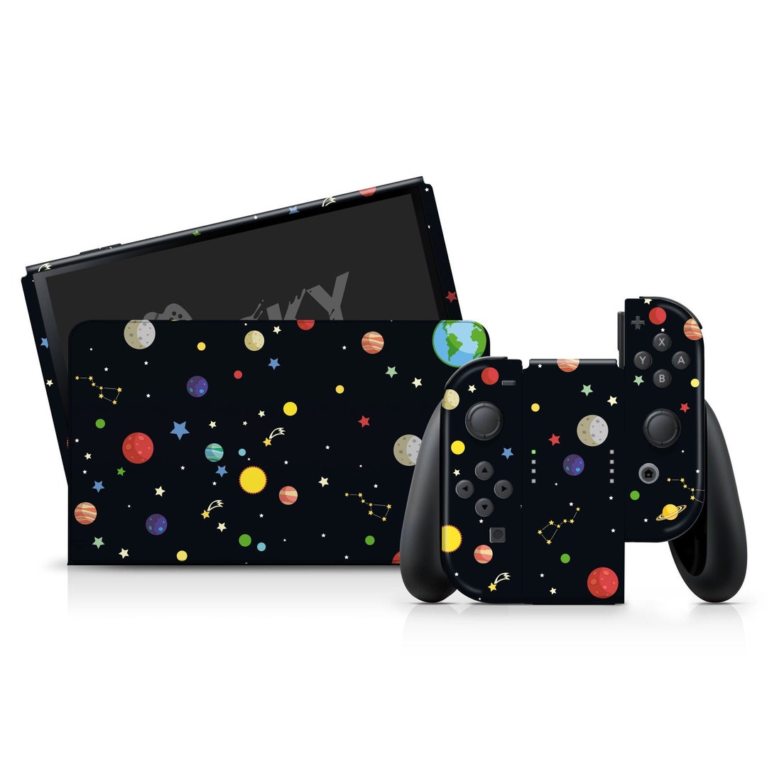 Nintendo Switch Oled Skin Galaxy, Planets Switch Oled Skin Full Wrap 3m ...