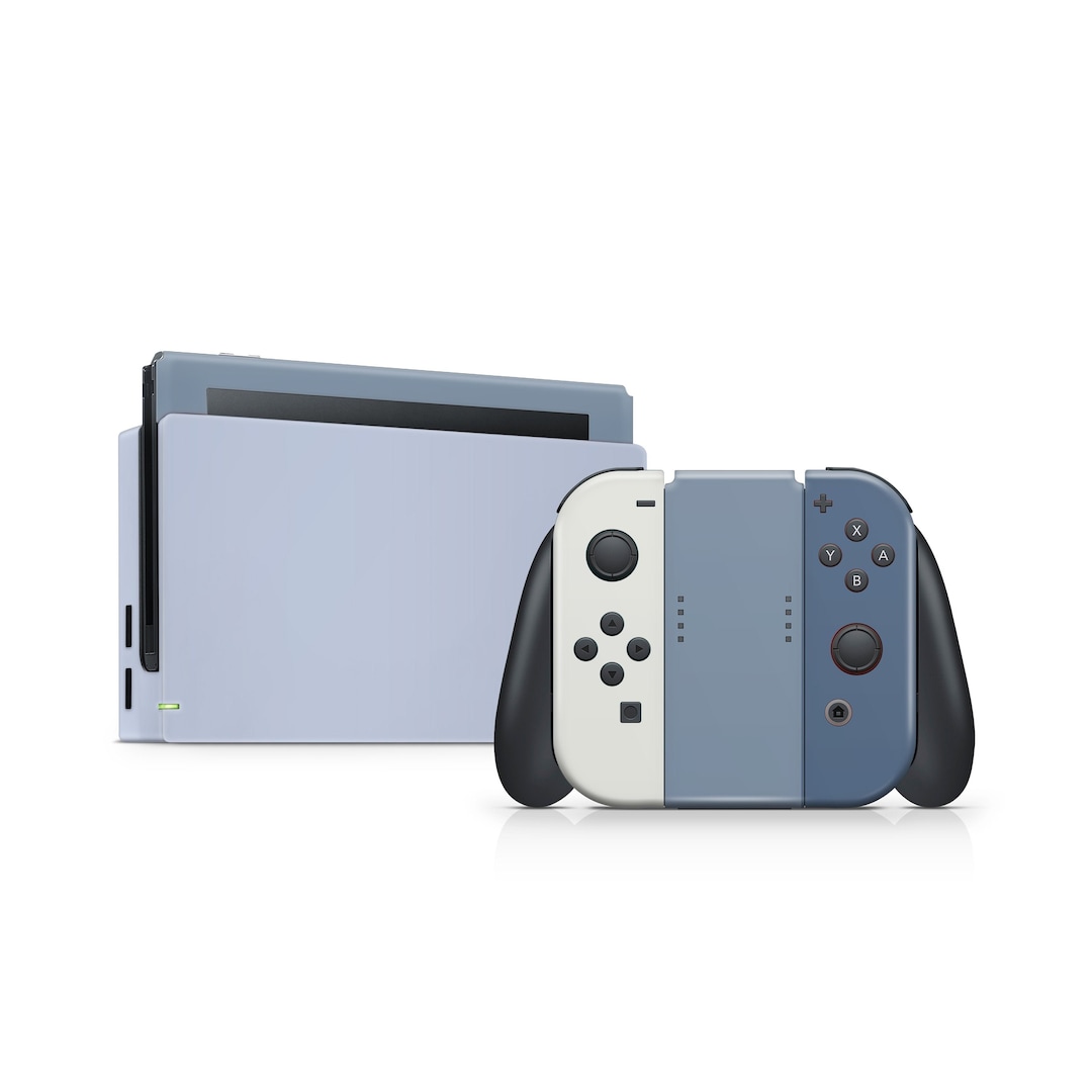 Blue Color Wave Nintendo Switch Skin Retro, Color Blocking Switch Skin ...