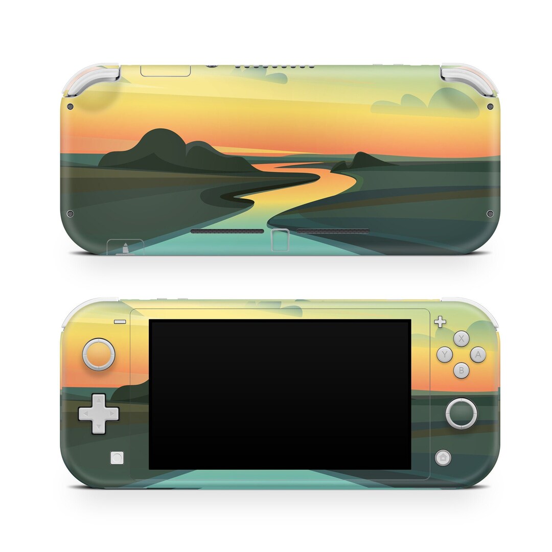 Nintendo Switch Lite Skin Sunset, Switch Lite Skin River Full Cover 3m ...