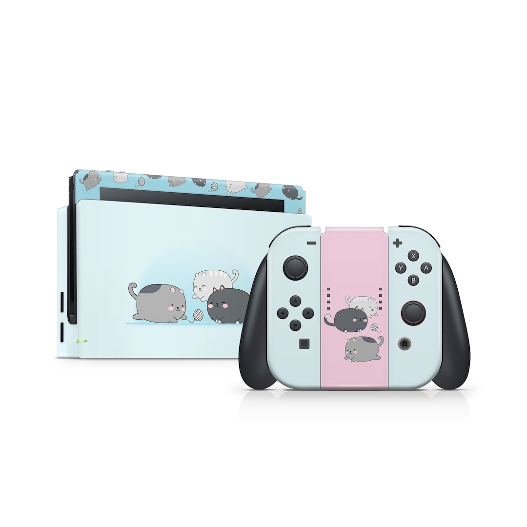 Kawaii Nintendo Switch Skin, Cute Cat Switch Skin, Pet Switch Skin Full ...
