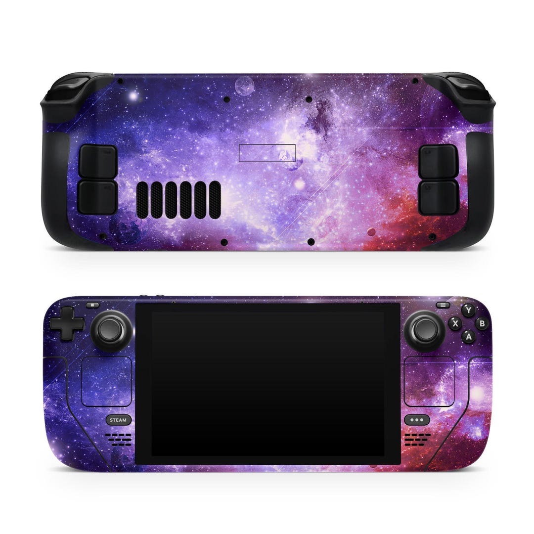 Cute Galaxy Steam Deck Skin – Steam Deck OLED Skin & LCD, Kawaii Purple ...