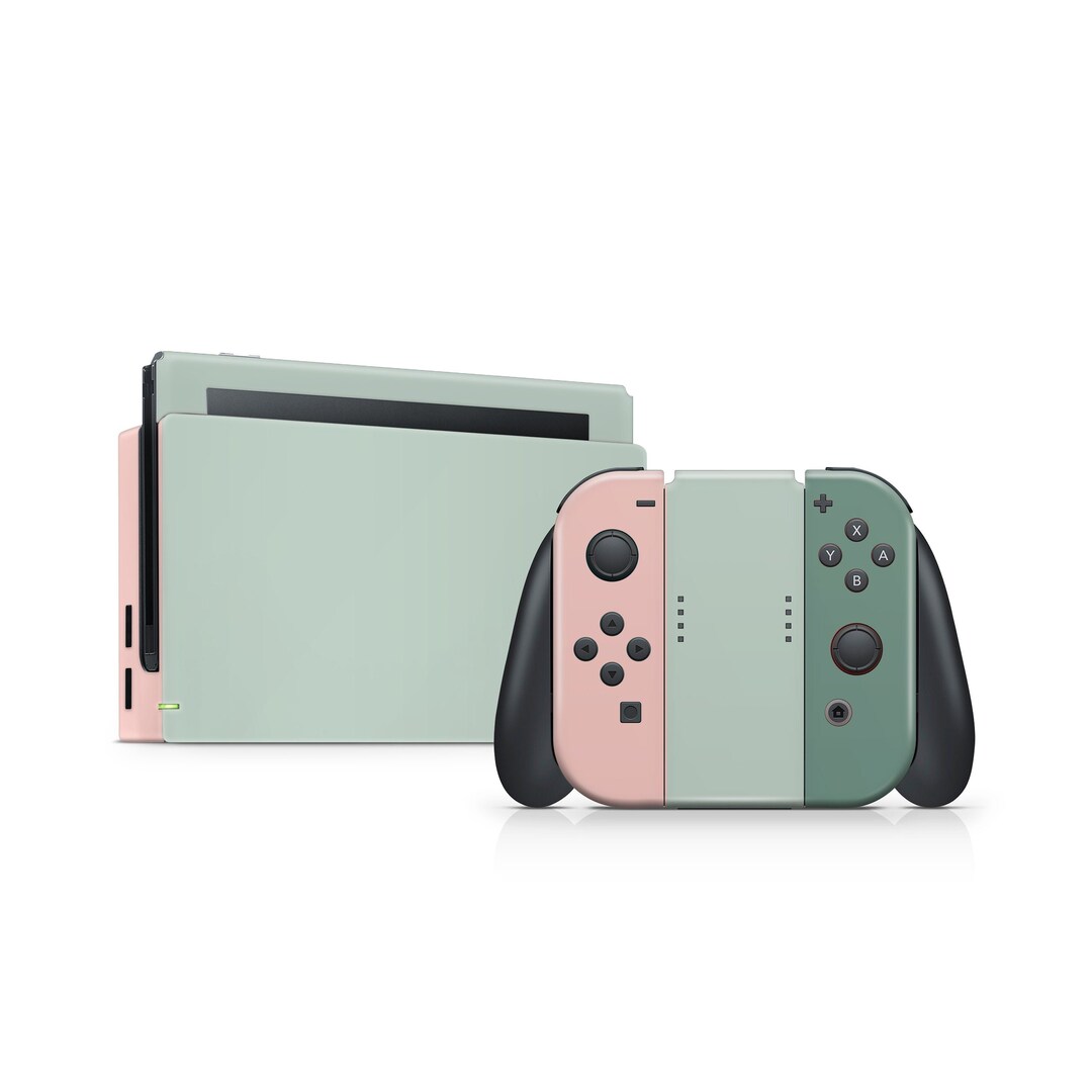 Pastel Green Nintendo Switch Skin ,retro Colorwave Switch OLED Skin ...