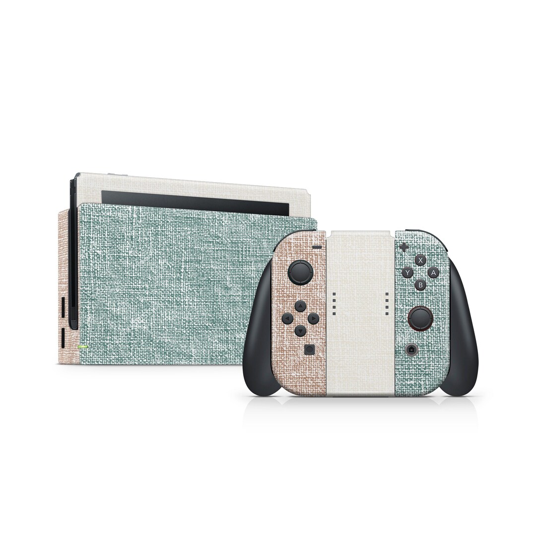 Retro Pastel Nintendo Switch Skin ,fabric Texture Colorwave Switch Skin ...