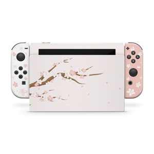 Nintendo Switch Skin Cherries Blossoms, Beige Flowers Sakura Blossoms Full Cover 3m - Etsy