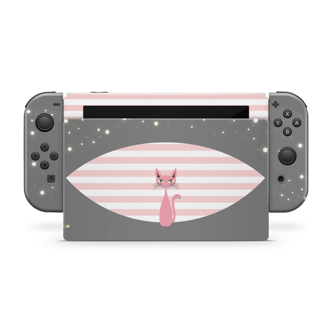 Nintendo Switch Skin, Pink Cat Switch Skin, Pet Switch Cover Full Wrap ...