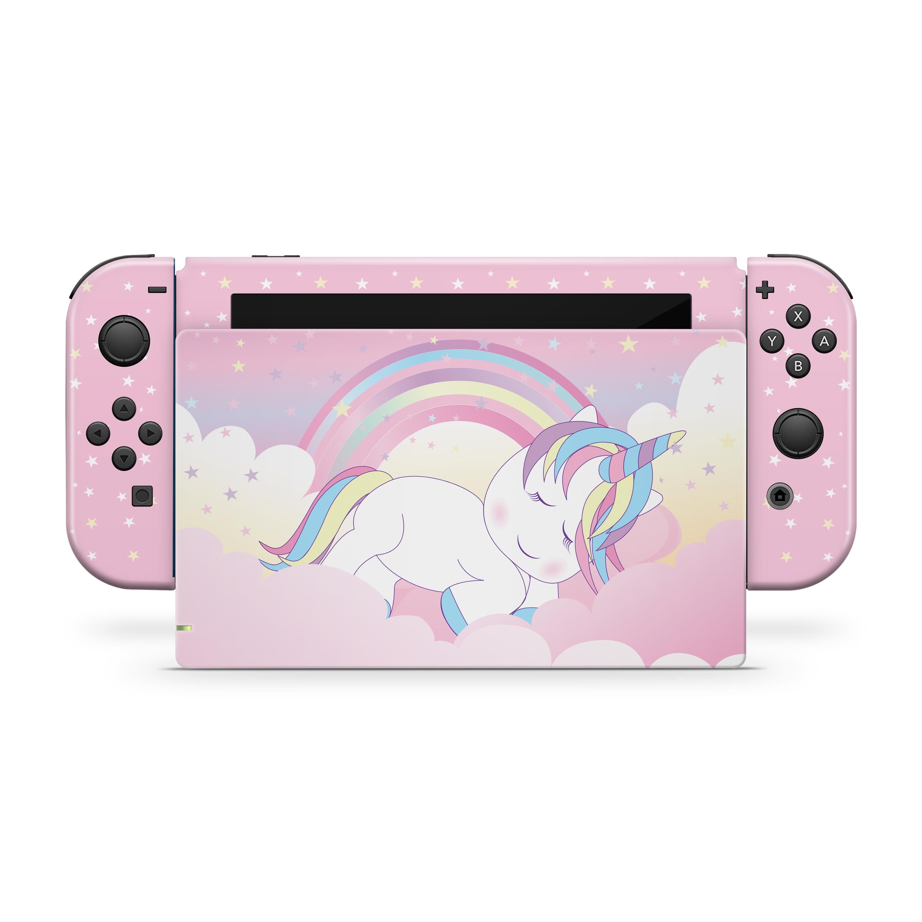 Nintendo switch skin Pastel pink Baby unicorn switch skin | Etsy