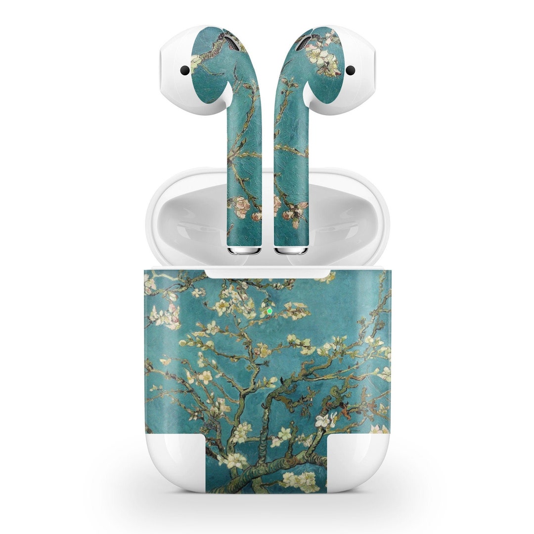 Sakura Apple AirPod Skins, Green Airpods Sticker for Airpods 1 & 2 ...
