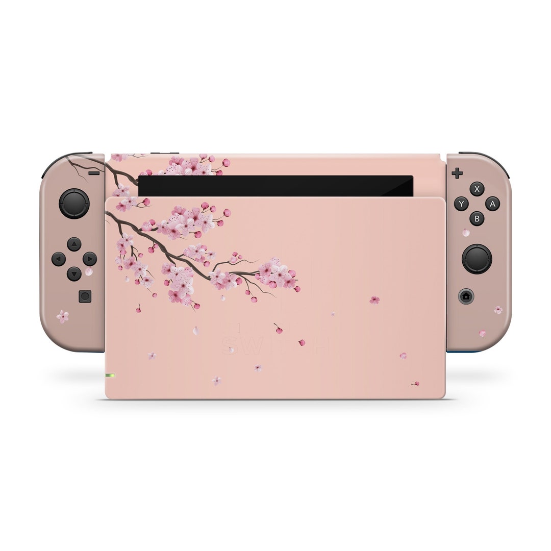Nintendo Switch Skin Beige Flowers Sakura, Switch Skin Full Cover 3m - Etsy