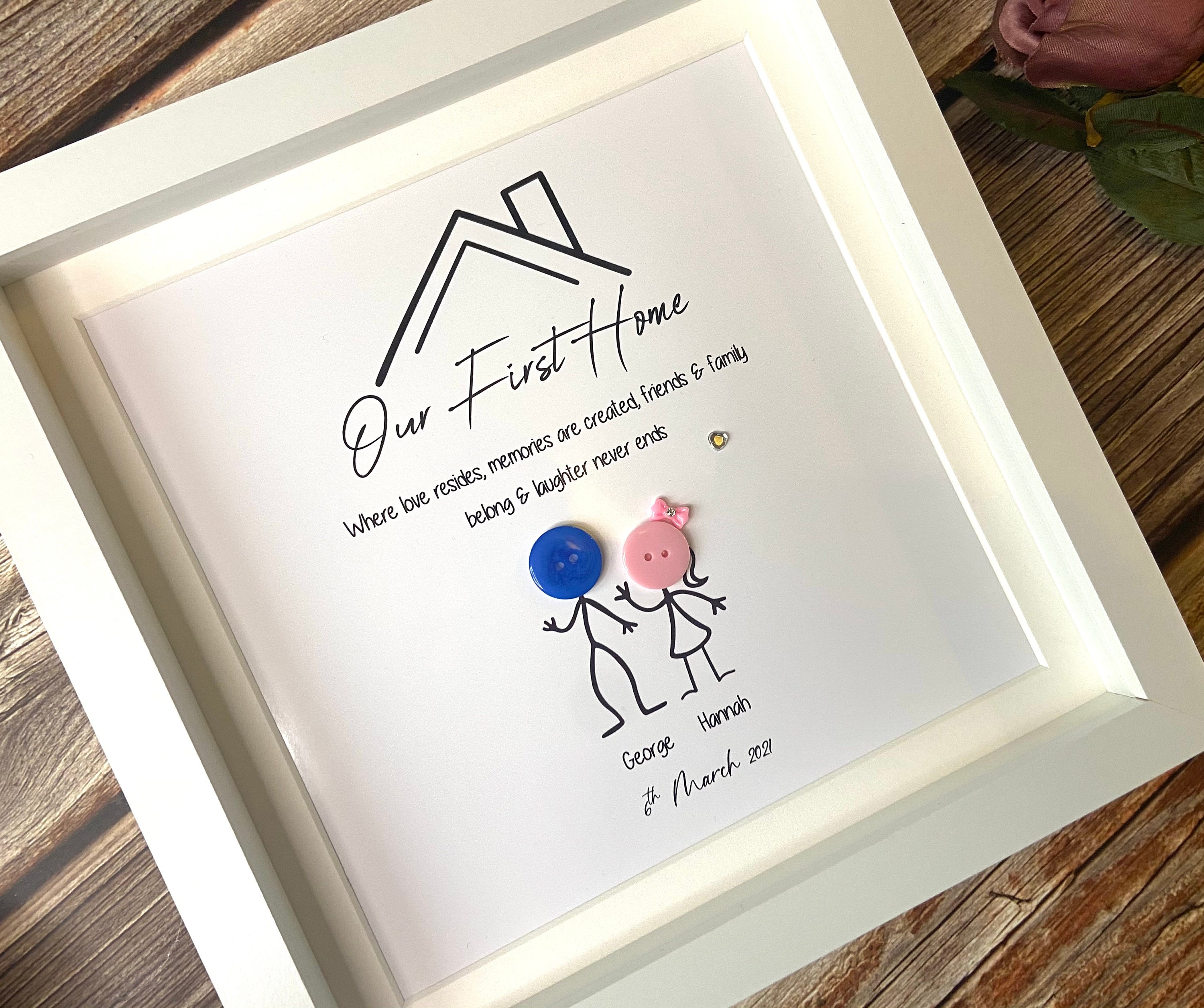 New Home Frame Our First Home Frame Personalised New Home - Etsy UK
