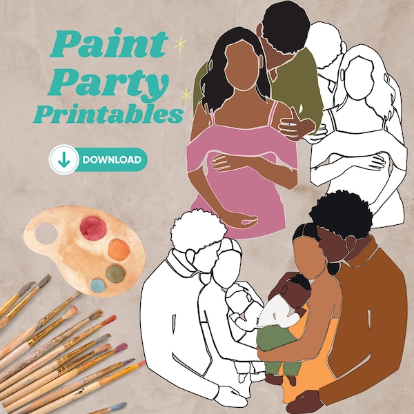 Sip and Paint Svg - Etsy