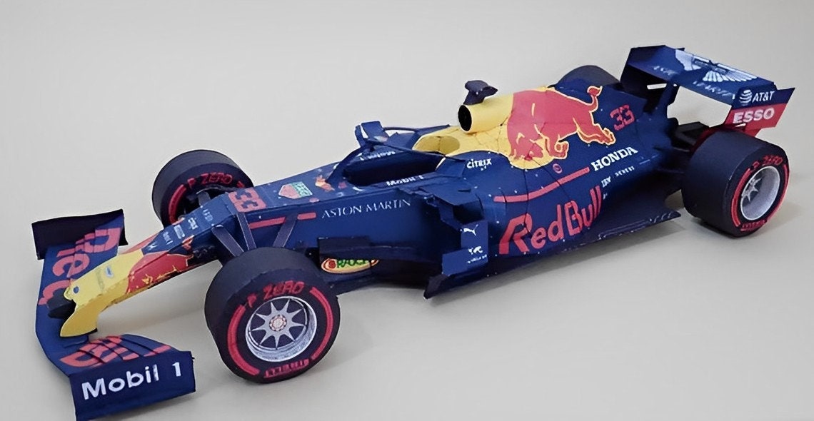 Honda Racing Red Bull RB16 Papercraft Kit | Lowpoly F1 Sculpture | DIY ...