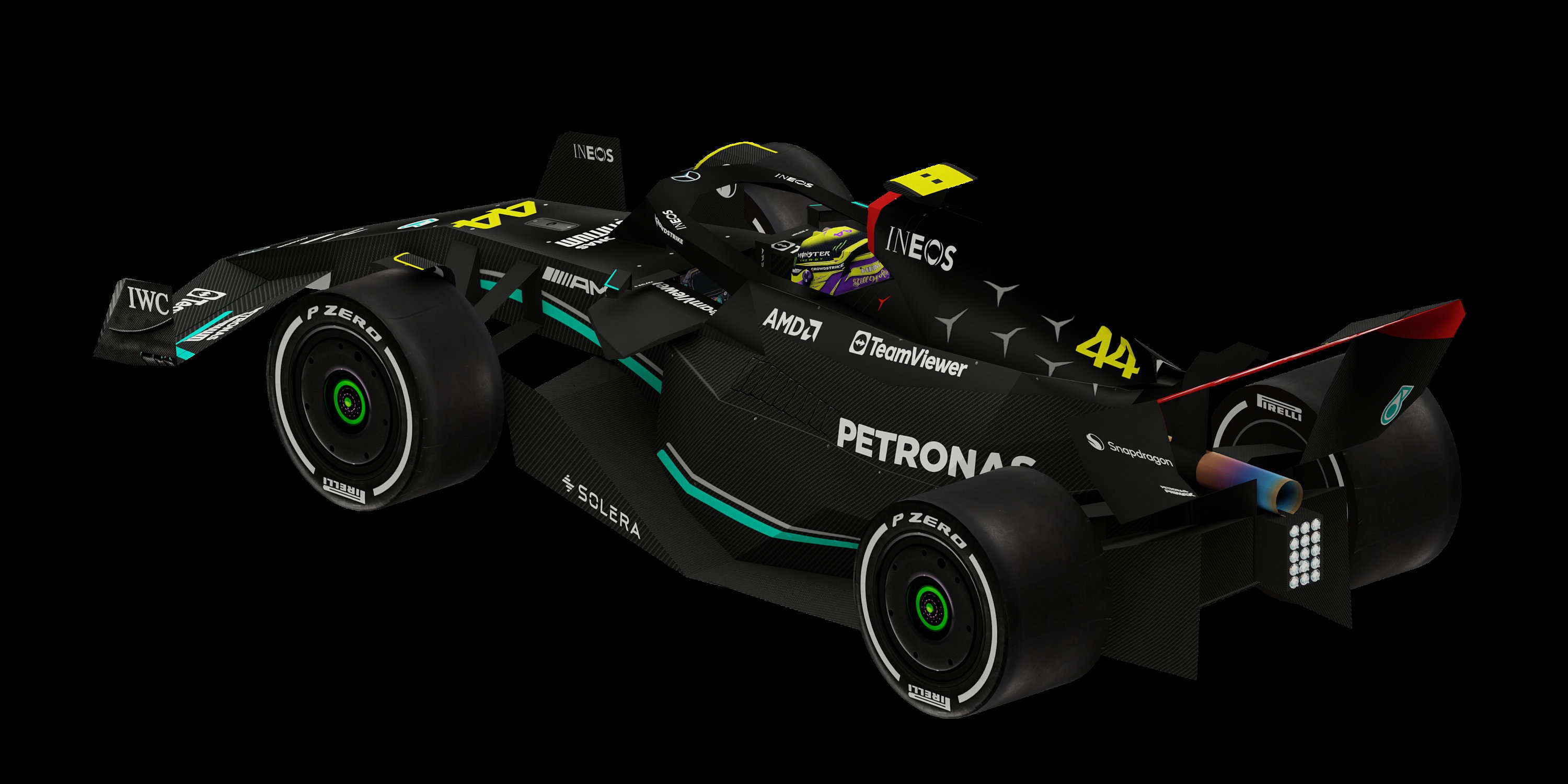 Mercedes W14 Papercraft Kit | Lowpoly F1 Sculpture | DIY Paper Racing ...