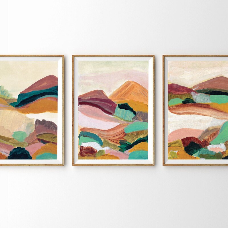 Abstract Landscape Wall Art - Etsy