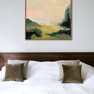 Square Abstract Landscape Art Print: Neutral Farmhouse Decor (digital ...