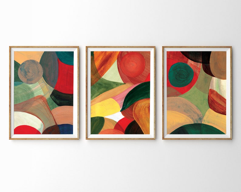 Modern Colorful Abstract Art Vibrant Color Blocking Art - Etsy