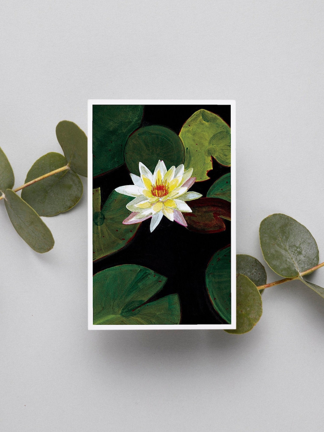 Lotus Flower Art Print, Lotus Floral Wall Art, Botanical Art Print ...