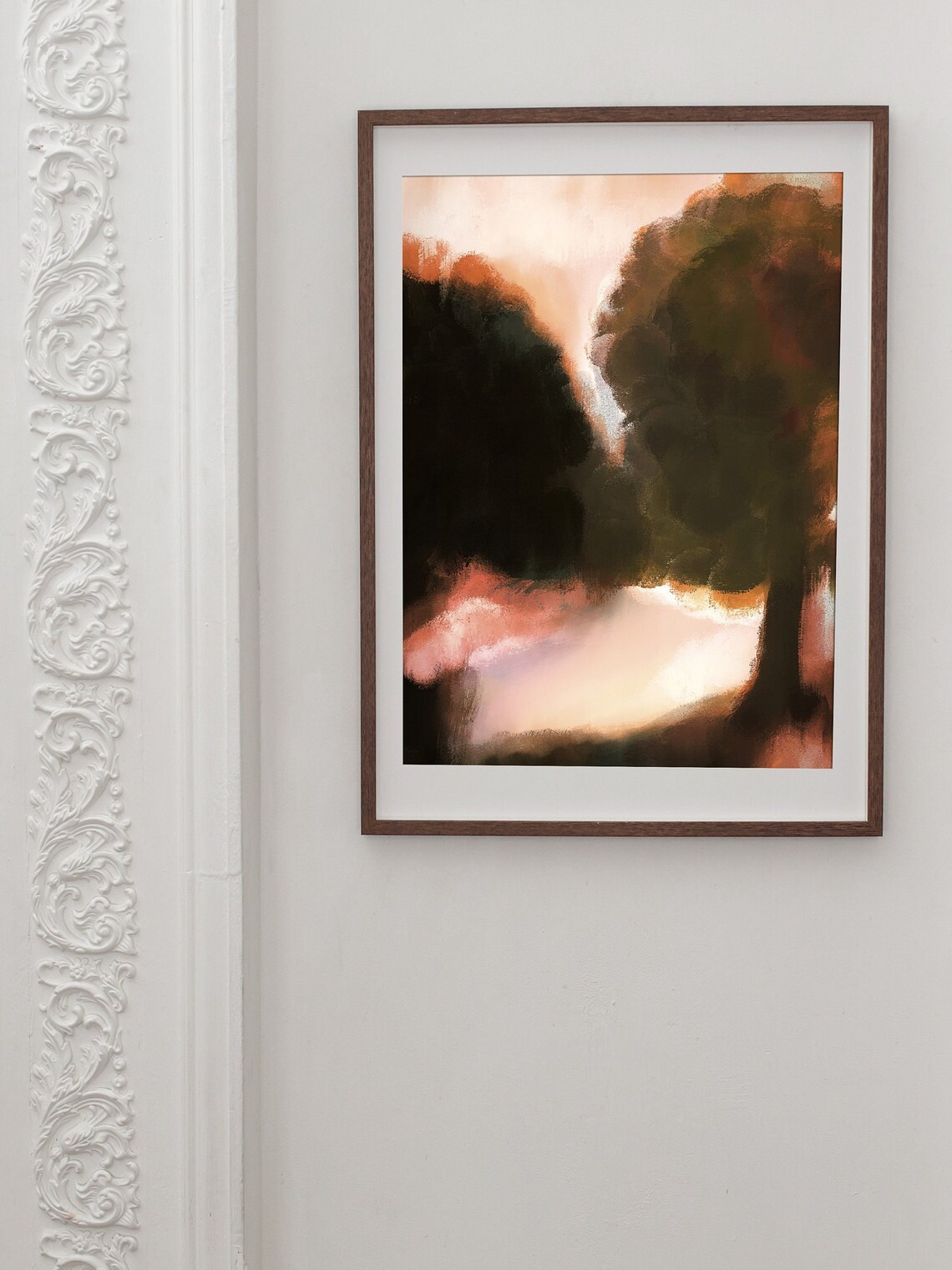 Calm Nature Wall Art Peaceful Forest Peaceful Minimalist - Etsy