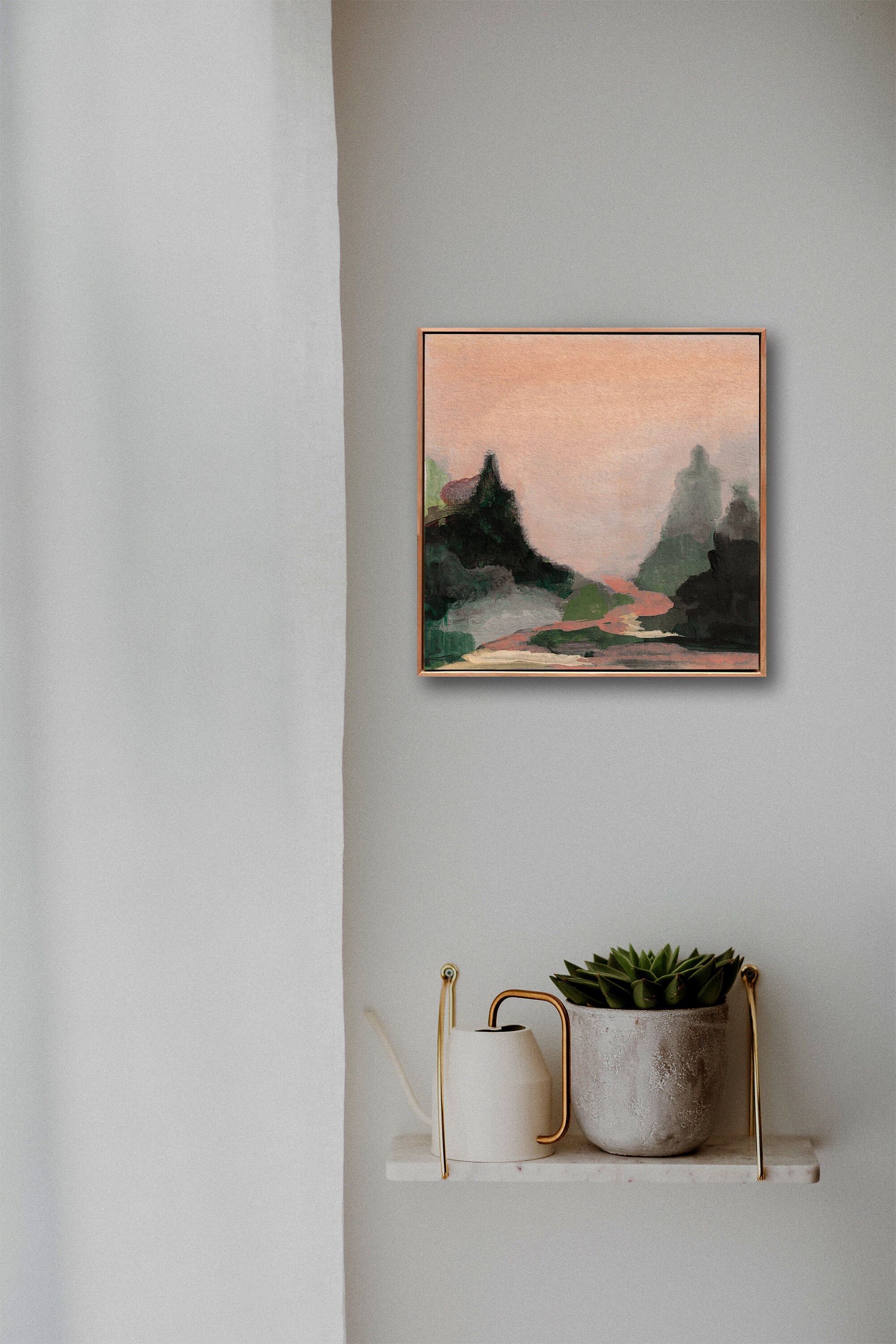 Set of 2 Landscape Print Set of Two Landscape Painting | Etsy