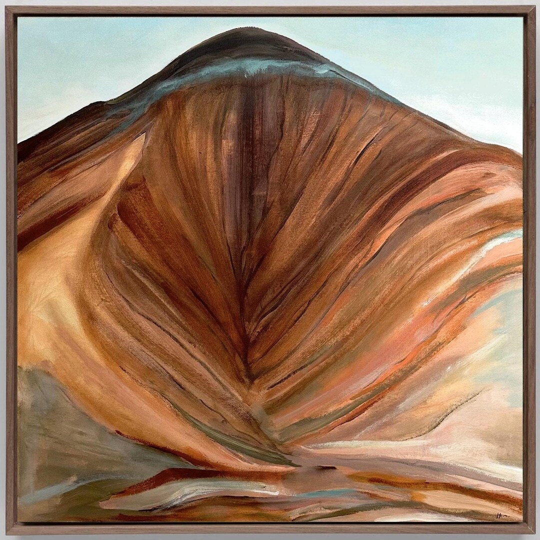 Large Original Artwork on Canvas, Square Abstract Landscape Painting ...