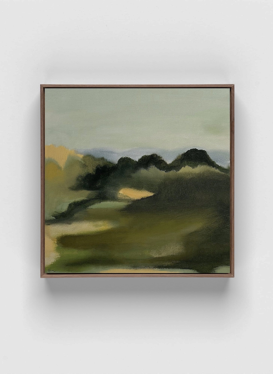 Original Square Landscape Painting Size 20" X 20", Square Canvas ...