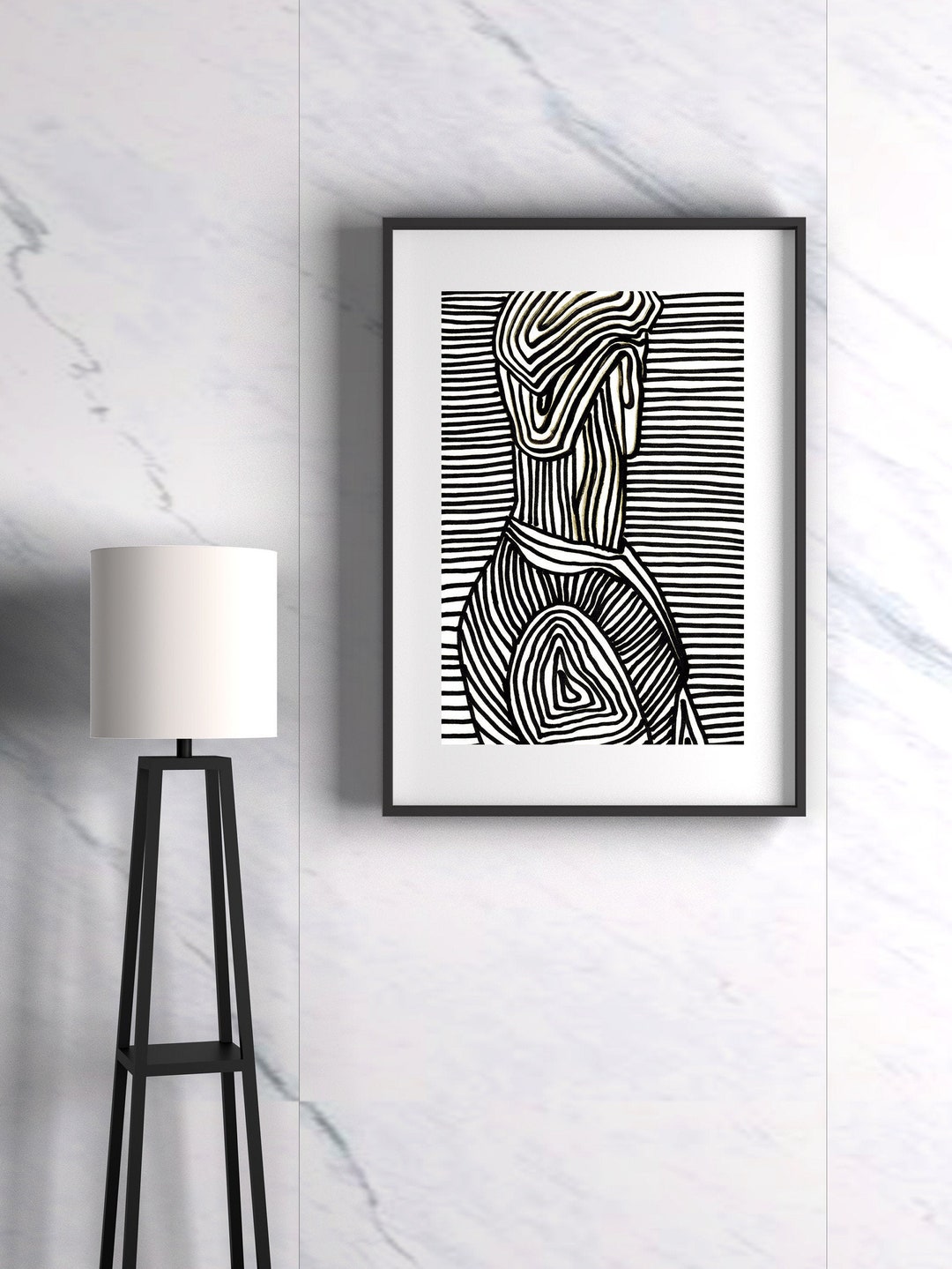 Man Body Line Drawing, Male Figure Art, Abstract Masculine Figure Line ...