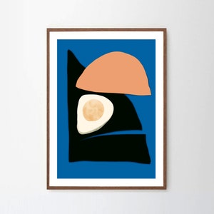 Abstract Art Poster Set of 2, Two Piece Abstract Art Prints by Kalamasa ...