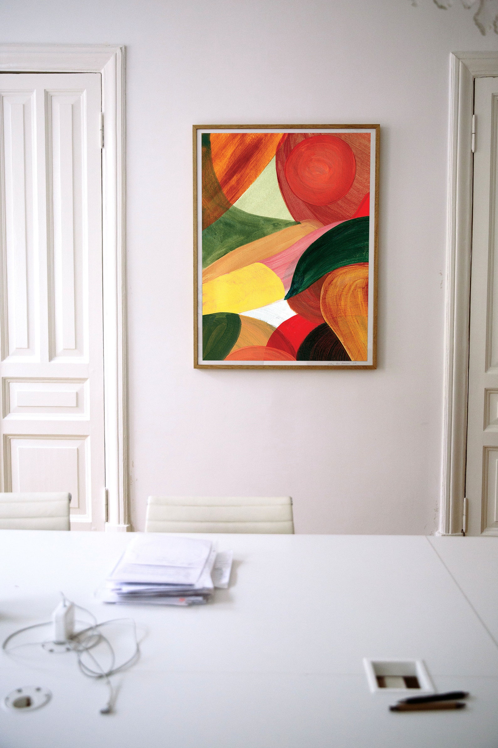 Colorful and Bold Abstract Art Print Stylish Contemporary Oil | Etsy