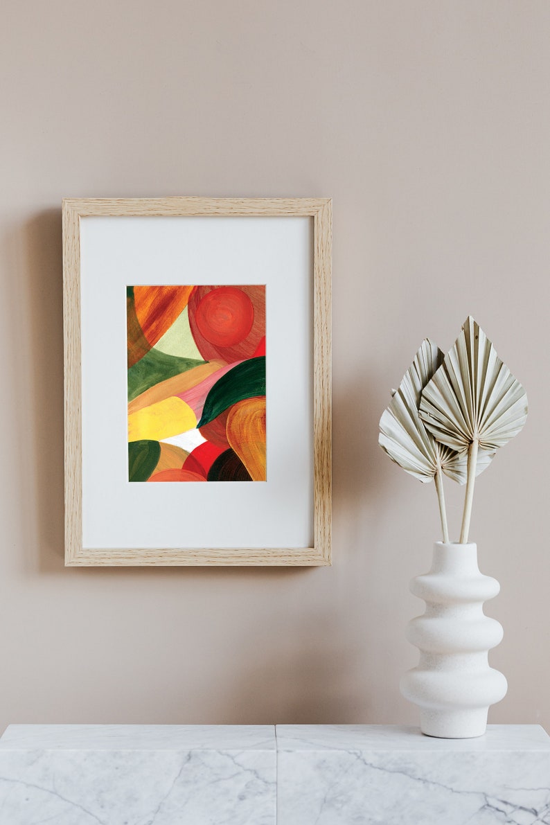 Modern Colorful Abstract Art Vibrant Color Blocking Art - Etsy