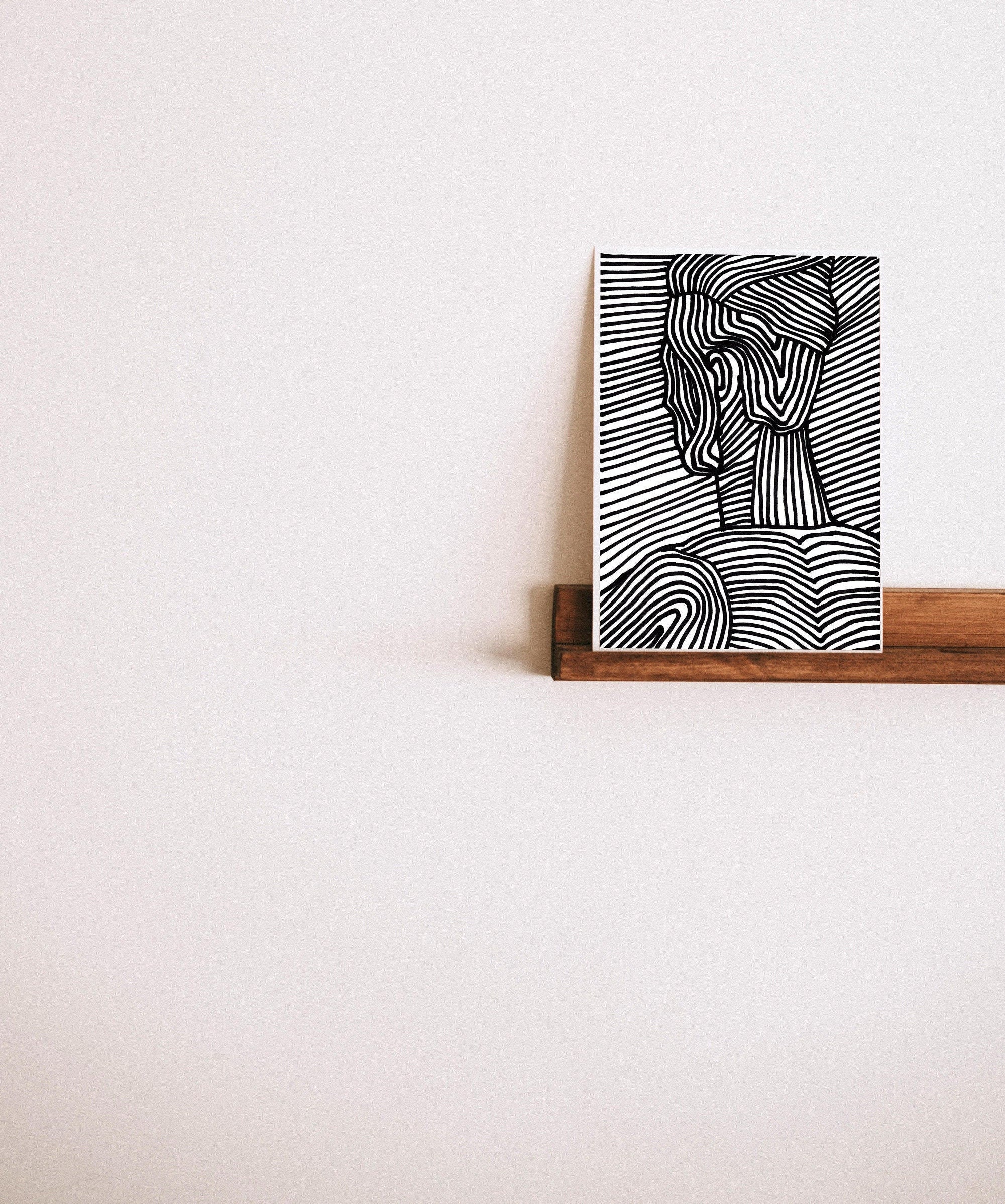 Man Body Line Drawing Male Figure Art Abstract Masculine - Etsy