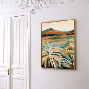 Modern contemporary Landscape art print for home decor | Etsy