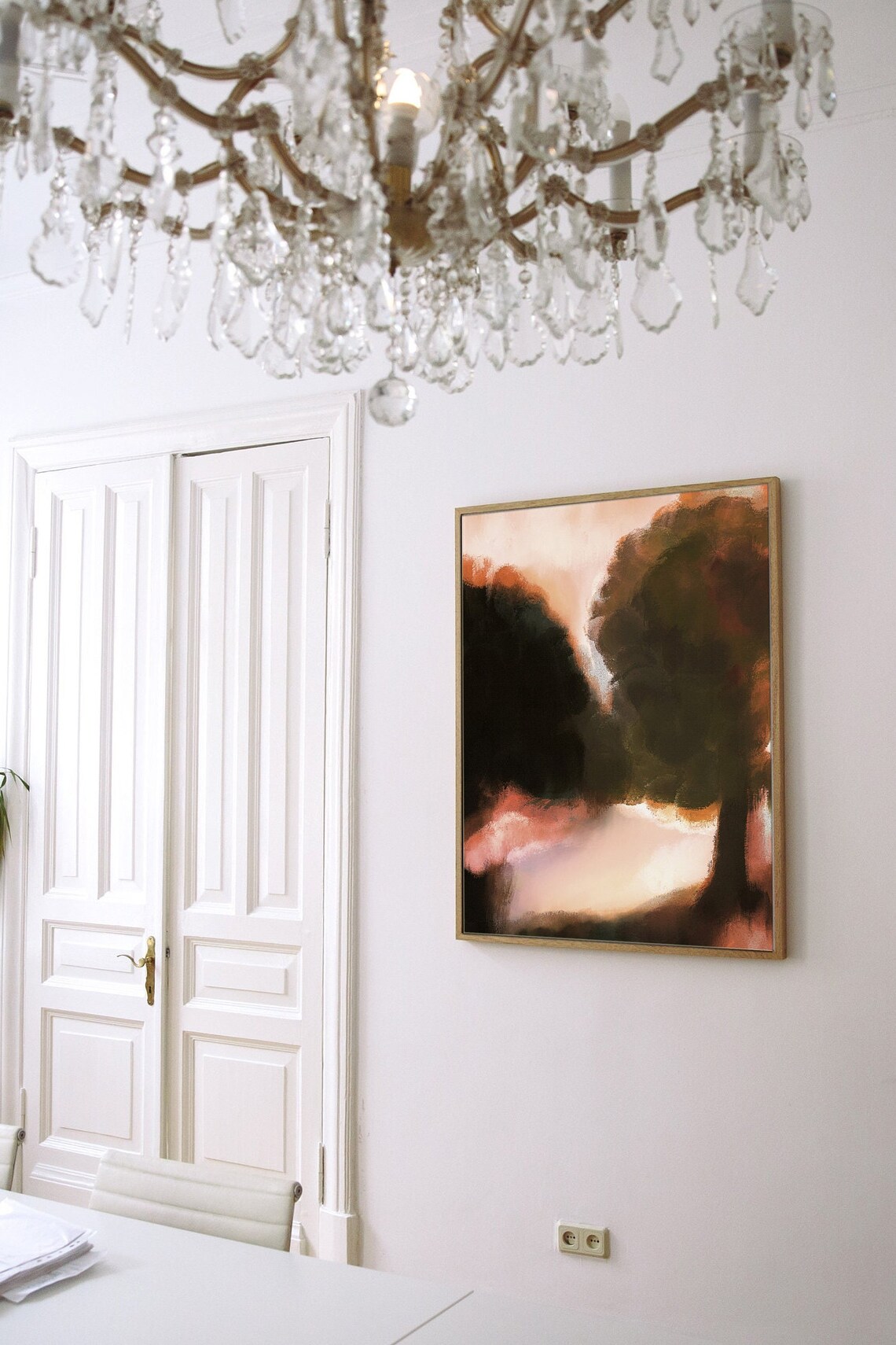Calm Nature Wall Art Peaceful Forest Peaceful Minimalist - Etsy