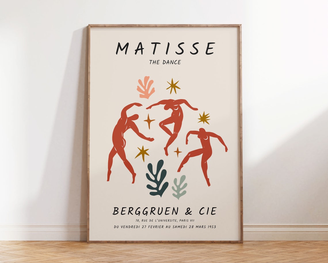 Henri Matisse the Dance Print, Abstract Exhibition Poster, Trendy ...