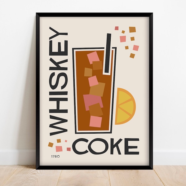 Modern Coke Vintage Poster - Etsy
