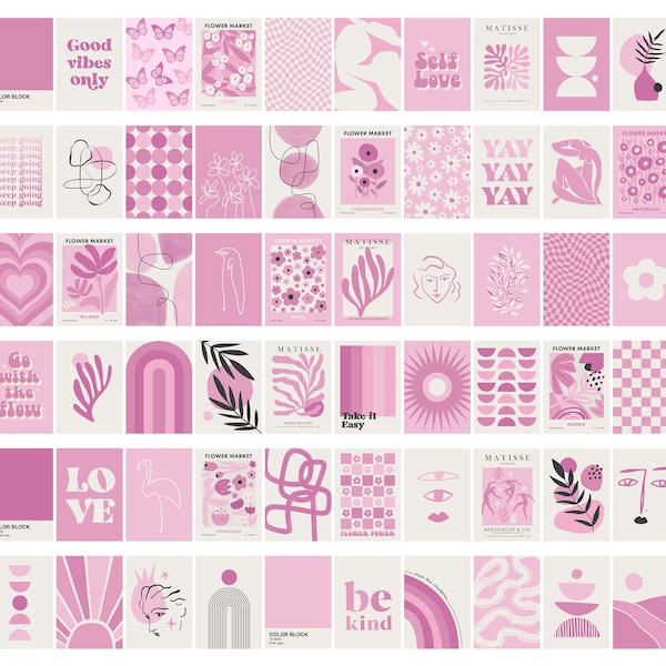 Preppy Wall Collage - Etsy