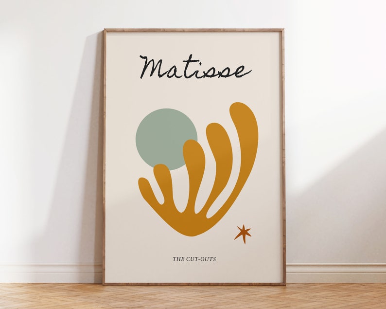 Henri Matisse Cut-outs Print, Abstract Exhibition Poster, Cool Modern ...