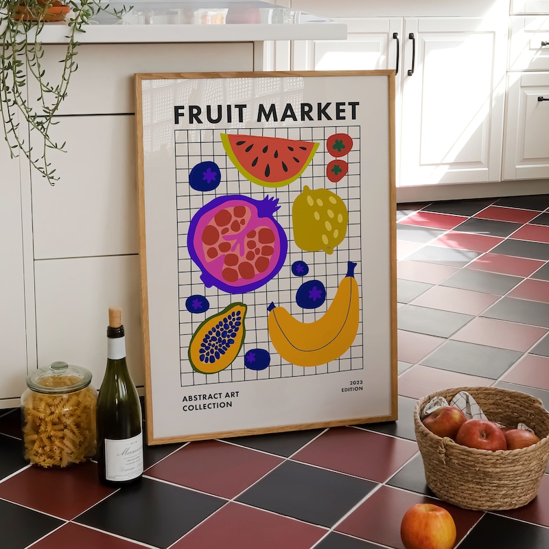 Colorful Kitchen Art - Etsy