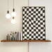Black and White Checkered Decor, Funky Wall Art Digital Download ...