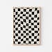 Black and White Checkered Decor, Funky Wall Art Digital Download ...