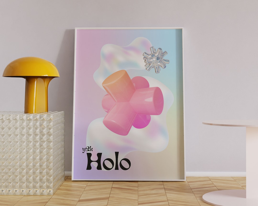 Y2k Aesthetic Room Decor, 2000s Psychedelic Wall Art, 90s Nostalgia ...